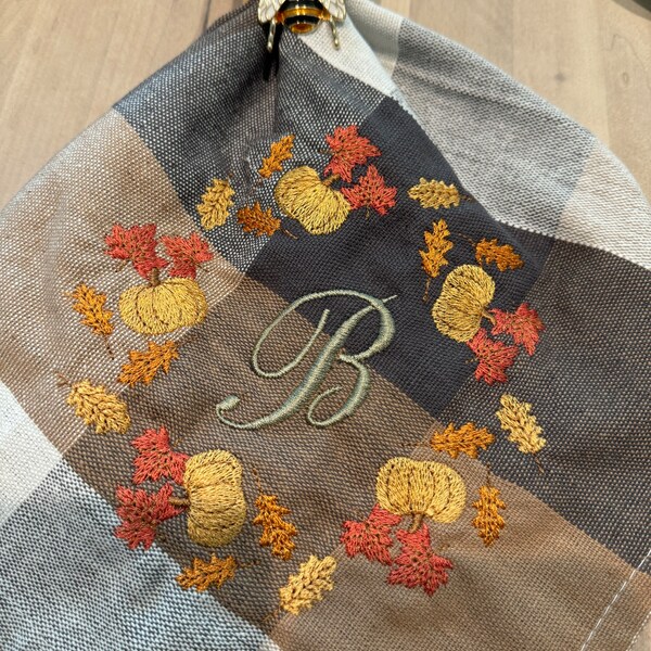 Fall Wreath Embroidery Design Autumn Machine Embroidery Designs 5 Sizes ...