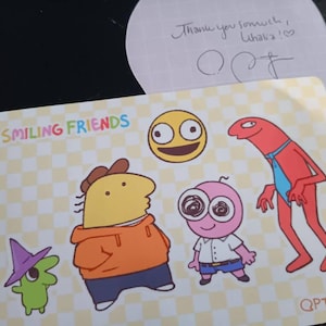 Smiling Friends Sticker Sheet: Custom Vinyl Stickers (4x6) - Etsy