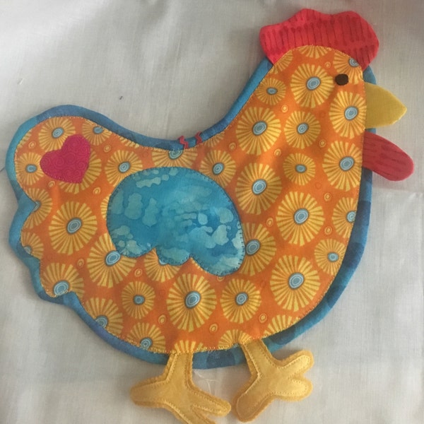 Chicken Mugrug or Trivet Pattern - PDF With Instructions and Templates ...