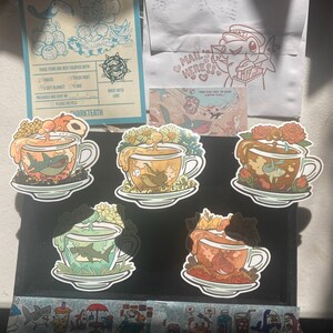 Tea Sharks Sticker Set - Etsy