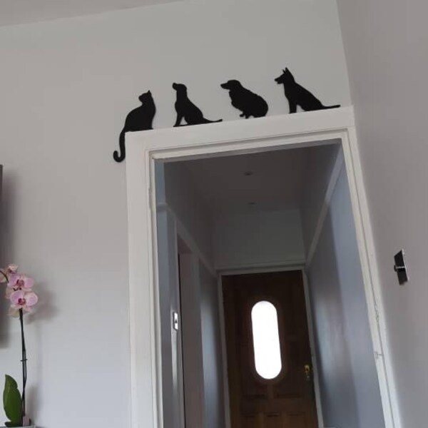 Black Labrador Door Topper Handmade Sitting on Top of Door Frame 3mm ...