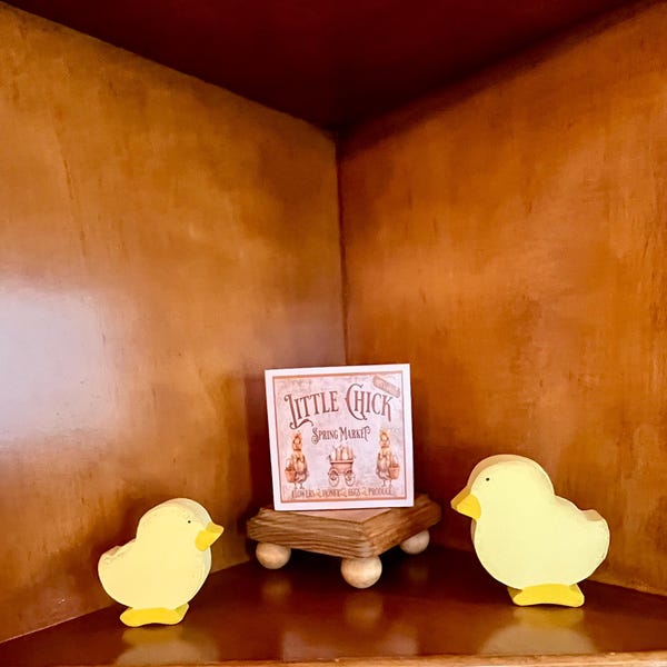 WOODEN CHICKS | PEEPS | Easter | Block Signs | Tiered Tray Decor ...