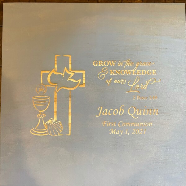 First Holy Communion Gift Box, Memory Box, 1st Communion Keepsake Box ...