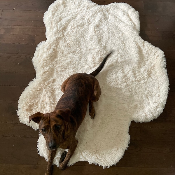 Cloud Rug Nursery Ivory | Decorative Floor Mat - Etsy