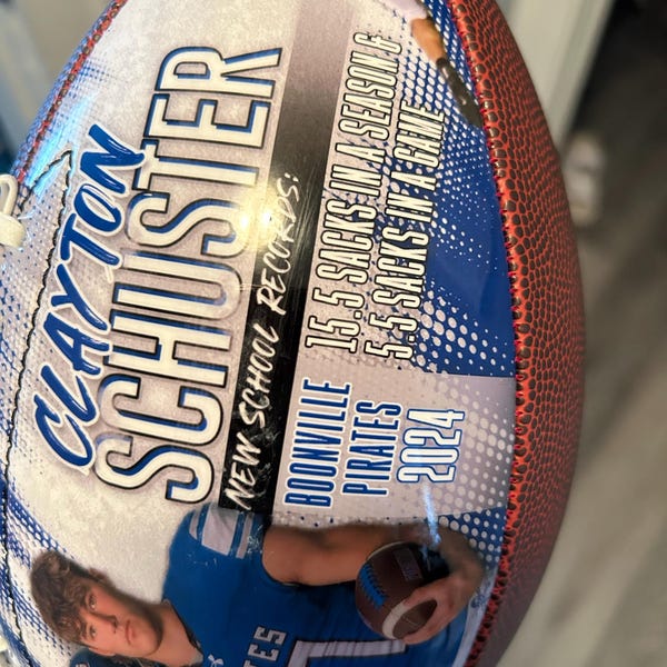 Custom Photo Football Playmaker Design Great for Senior Night, Coach ...