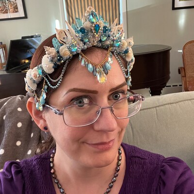 The Snow Queen Mermaid Crown Elsa Crown Ice Crown Christmas Headpiece ...