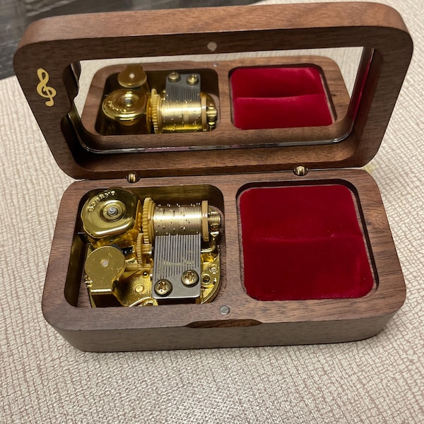 Custom Melody Music Box / Personalized Music Box With a Custom Metal ...