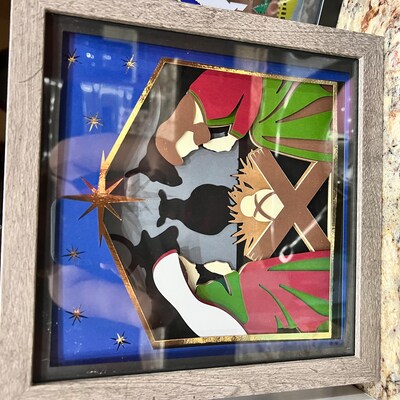 3D NATIVITY Shadow Box 3D CHRISTMAS Svg for Cricut for Silhouette - Etsy