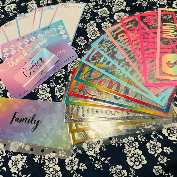 Wallet Size Clear Cash Envelopes Customized Cash Stuffing Envelopes ...