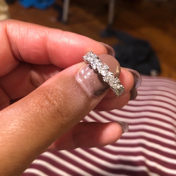 Multi Stone Ring, Diamond Wedding Band, Marquise Ring, Womens Gold Ring ...