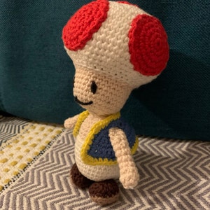 CROCHET PATTERN Toad Super Mario Bros PDF File English, French - Etsy