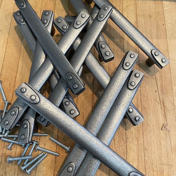 1 X Cast Iron Pull Handles - Cabinet Drawer Pulls Kitchen Dresser ...