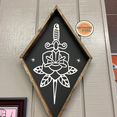 Trad Diamond Sign Dagger - Etsy