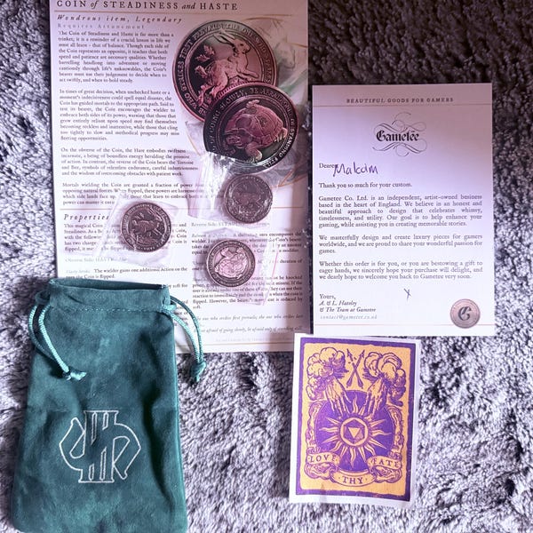 Coin of Steadiness and Haste - Dnd / RPG 5e DM Roleplay Coin for ...