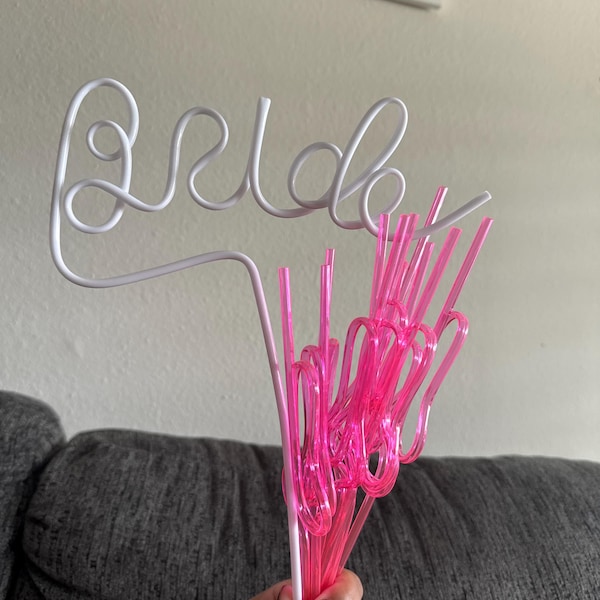 Bride Straw | Bachelorette Party Decorations | Bachelorette Party ...