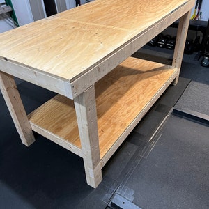 Basic 8ft Workbench Plans - Etsy