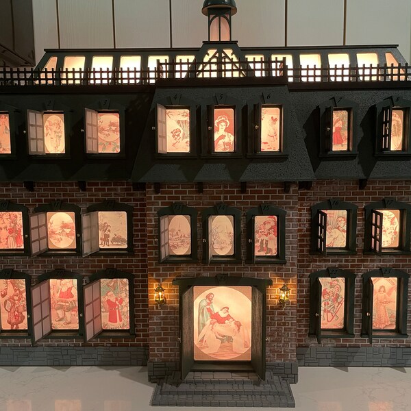 Christmas Advent House Kit W/ Optional Brick Exterior - Etsy