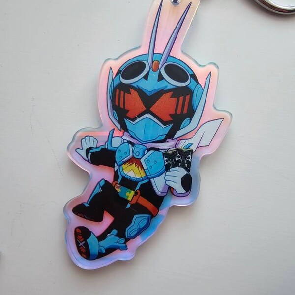 Kamen Rider Clear/borderless Peeking Stickers [heisei Part 1] - Etsy