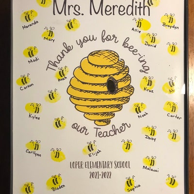 Teacher Appreciation Honey Bee Class Gift, Preschool Kids Craft ...