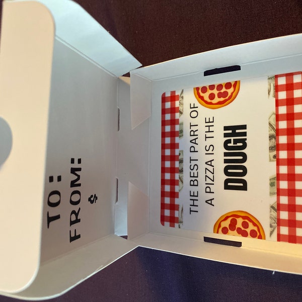 Christmas Cash Gift Card Box, Pizza Gift Card Holder, Physical Product ...