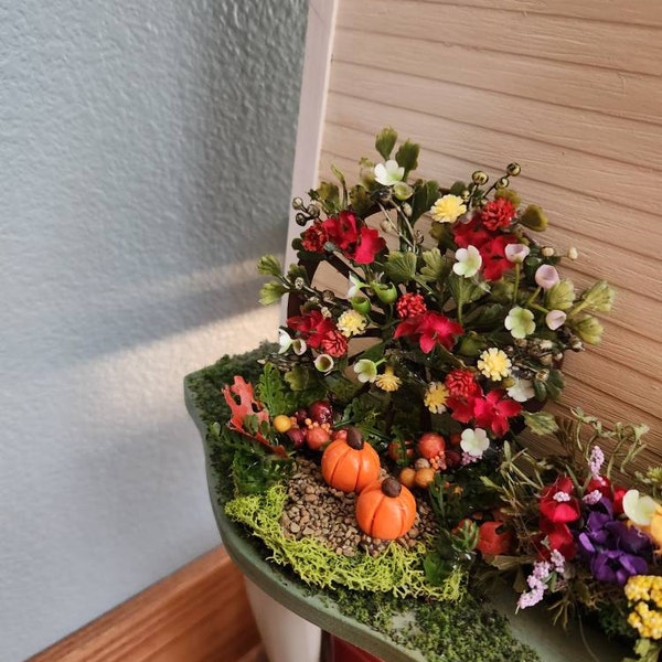 Miniature Draping Rose Window Box/polymer Roses/draping Greenery/6 ...