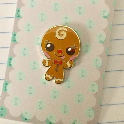 Holiday Gingerbread Man Pin - Etsy