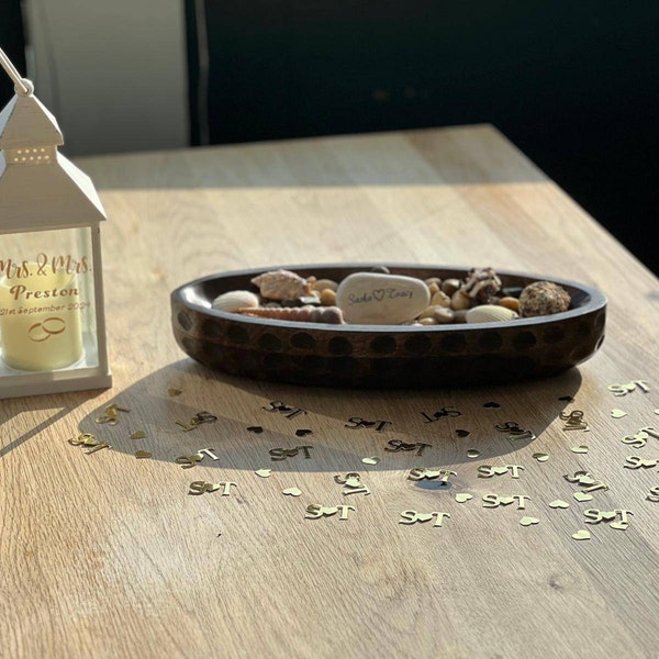 1kg of WHITE Decorative Stones Natural Pebbles Table Decoration ...