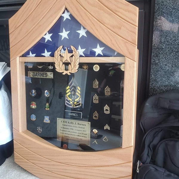 Army (E9) Command Sergeant Major Shadow Box - Etsy