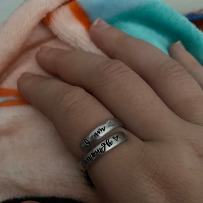 Scripture Ring Bible Verse Ring Cross Ring Faith Ring - Etsy