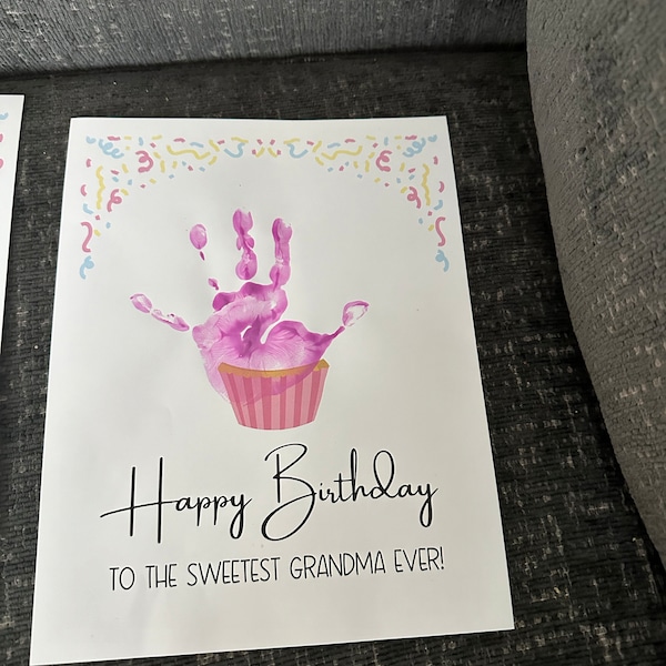 Grandparents Day Handprint Art Card: Keepsake Crafts From Grandkids ...