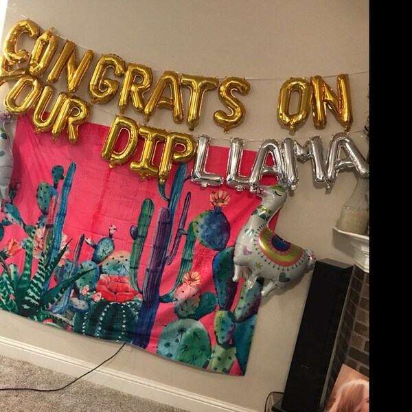 Graduation Party Decorations Graduation Fiesta Llama Grad High School ...