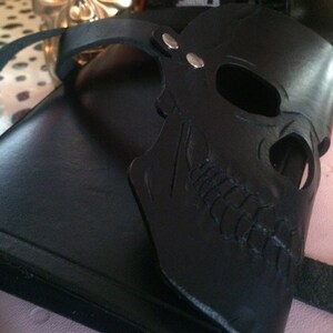 Skull Leather Journal, Hand Carved Leather Bound Journal, Leather Bound ...