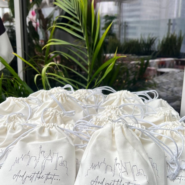 Custom Logo Drawstring Bags: Personalized Wedding & Business Gifts - Etsy
