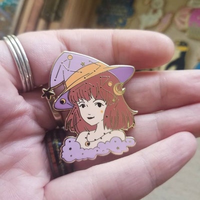 November Witch Topaz Enamel Pin - Etsy