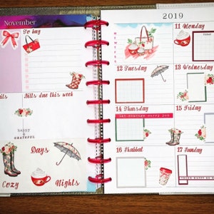 Cute Printable Groceries Kawaii Shopping Planner Stickers | Etsy