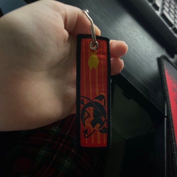 Yellow/purple Squid Pattern Splatoon Woven Keyring - Etsy