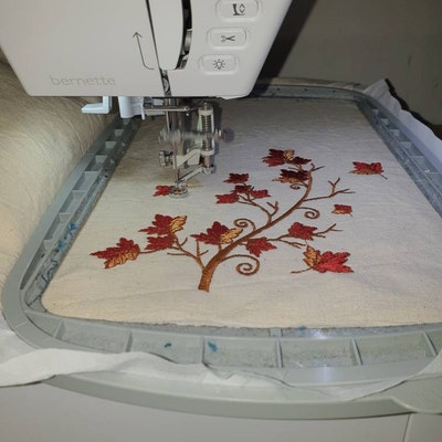 Branch Embroidery Design, Fall Embroidery File, 4 Sizes, Instant ...