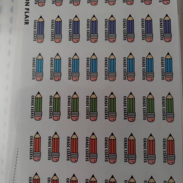 Teacher - School Wording Custom - Mini - Lesson Plan - Grade Papers ...