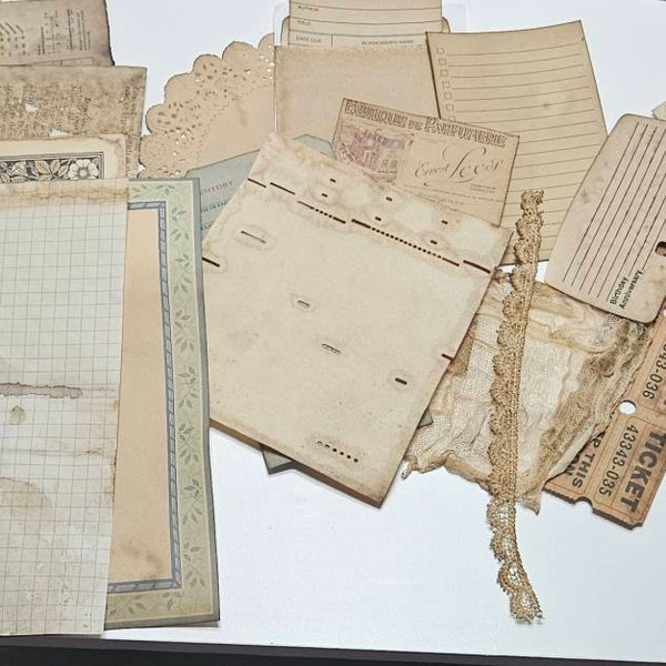 Set of 3 Lace Paper Mini Envelopes & Cards #2, Die Cuts, Handmade ...