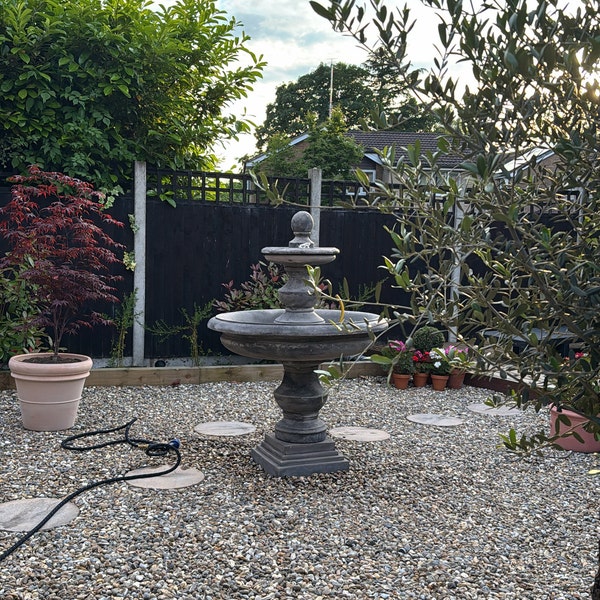 Large 3 Tier Barcelona Fountain, in a Large Neapolitan Pool Surround - Etsy