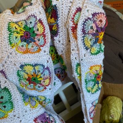 Omega Hilaza Rustica Eclat in White With Gold Silver or Iridescent - Etsy