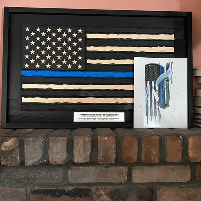 Thin Blue Line Eagle Vinyl Decal - Etsy