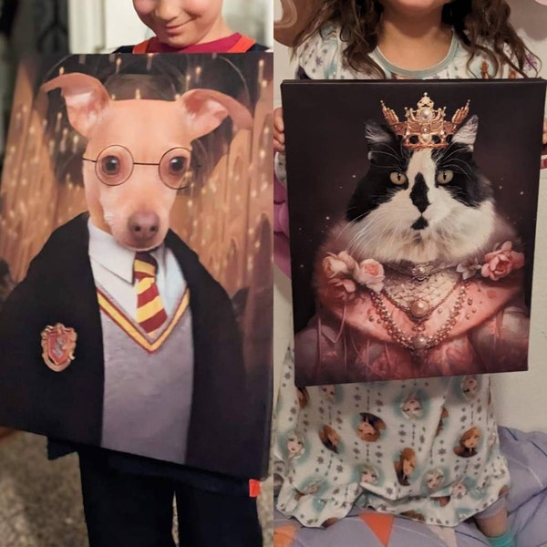 Custom Princess Pet Portrait, Royal Dog Portrait, Gift for Dog Lover ...