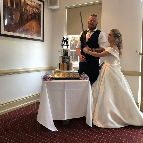 Viking Wedding Cake Topper,viking Barbarian Wedding Funny Cake Topper ...