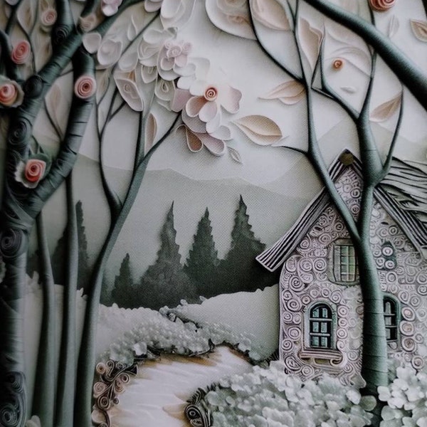 Personalized Nature-inspired Greeting Card Woodland Scene All-occasion ...