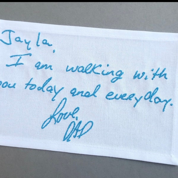 Unique Wedding Dress Label Embroidered With Your Handwritten Note to ...