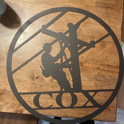 Lineman Last Name Metal Sign Lineman Graduation Personalized - Etsy