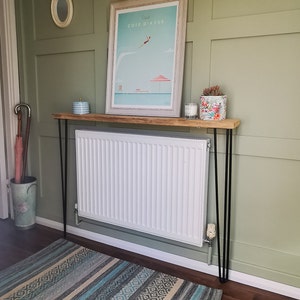 Rustic Radiator Cover With Hairpin Legs Radiator Shelf - Etsy UK