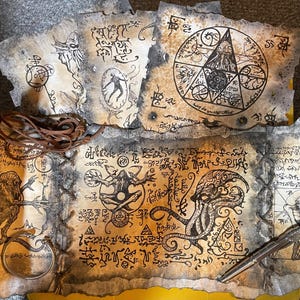 NECRONOMICON PAGES Instant Download Magic Seals and Occult Symbols ...