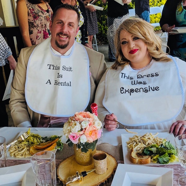 Bridal Bibs, Adult, Bride and Groom, Sold Separately, Gag Gift ...